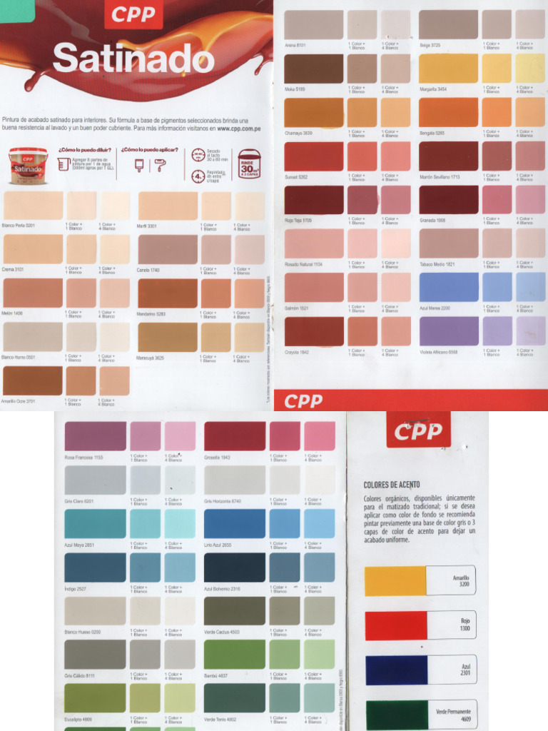 Pinturas Satinado CPP | PDF