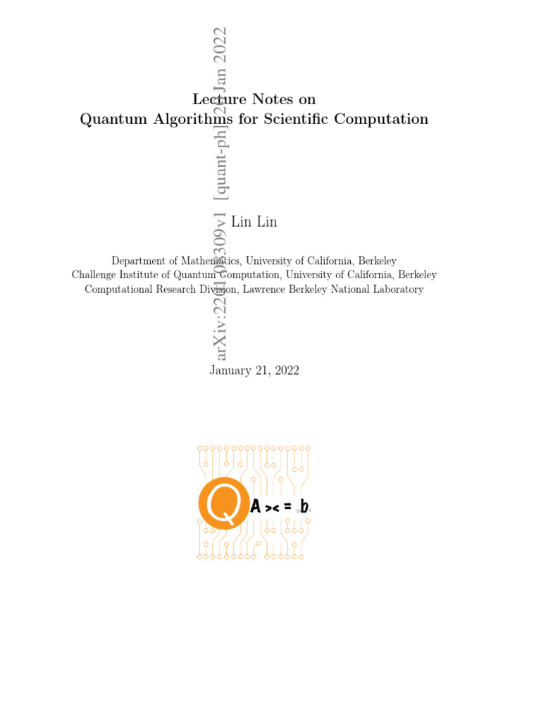 Quantumnotesgraduate | PDF | Matrix (Mathematics) | Quantum Computing