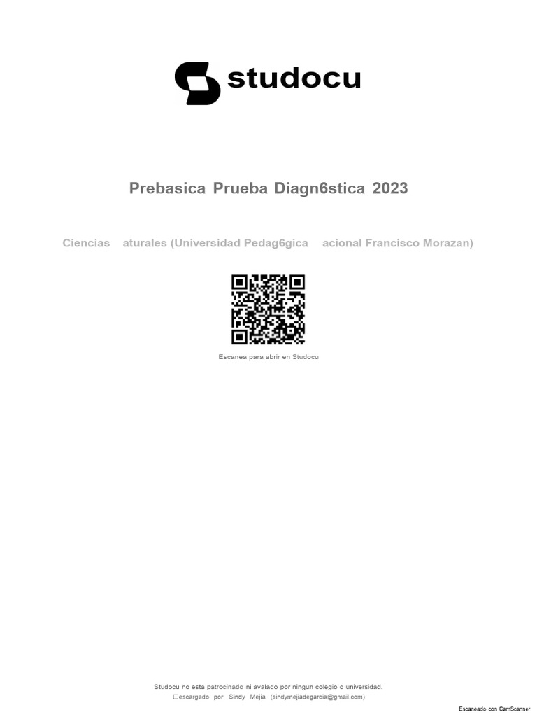Prebasica Prueba Diagnostica 2023 1 | PDF