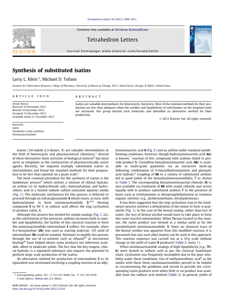 Istatine | PDF | Chemistry | Chemical Compounds