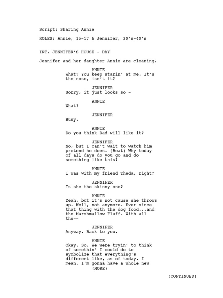 Sharing Annie Annie | PDF