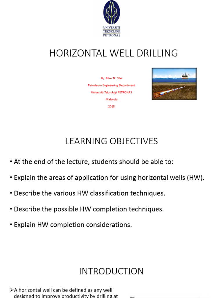 3horizontal Well Drilling | PDF | Oil Well | Petroleum Reservoir