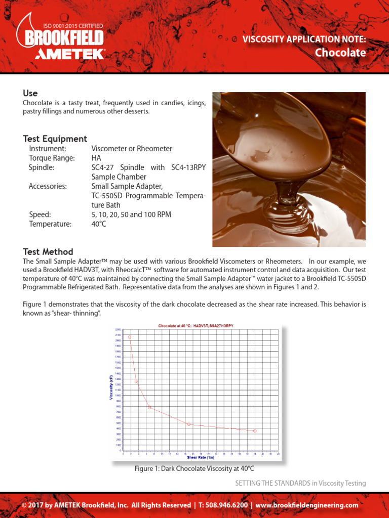 Estudio Viscosity App - Chocolate Hi-Res | PDF | Viscosity | Applied And Interdisciplinary Physics