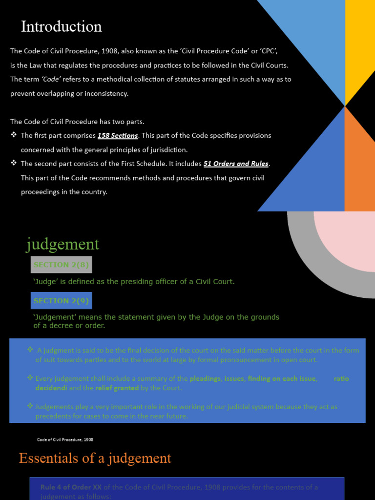 CPC10 | PDF | Judgment (Law) | Decree