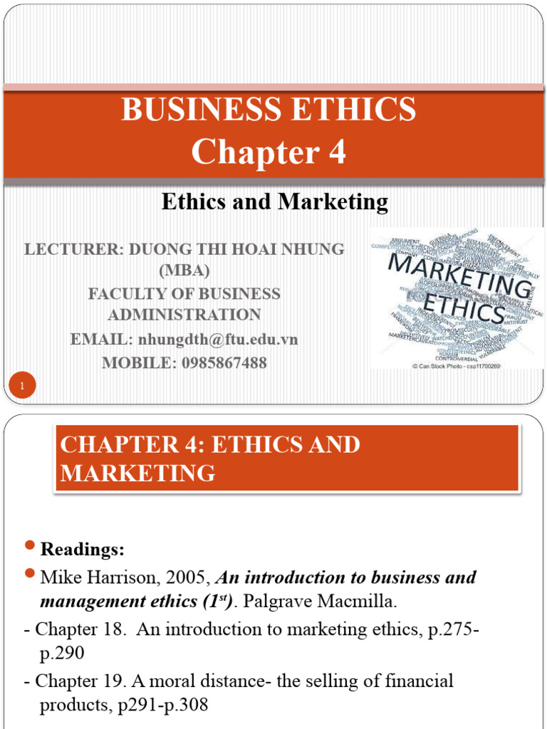 Ch4 Marketing Ethics SV | PDF | Marketing | Advertising