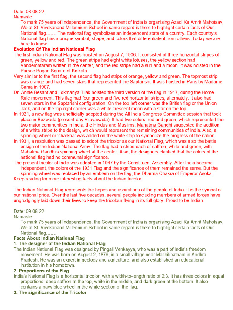 Indian Flag | PDF | Flag | National Symbols