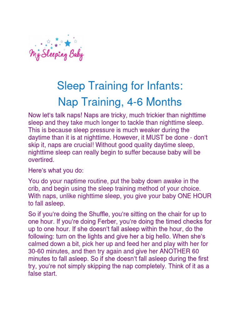 Sleep Bible Transcripts Sleep Training For Infants Nap Training 4 6 ...