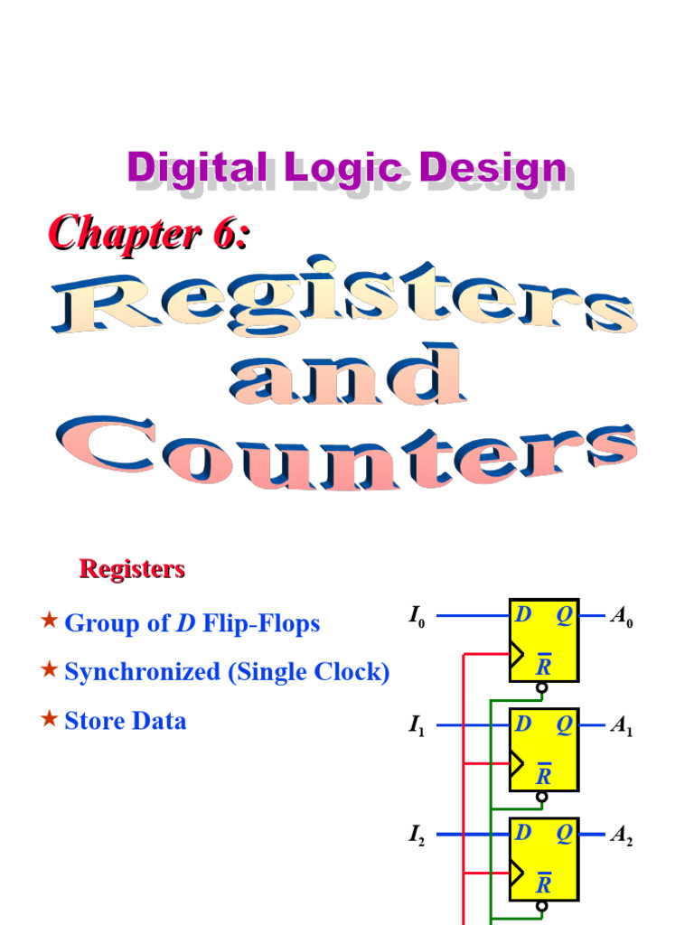 CH 6 Registers and Counters | PDF | Electronics | Electronic Engineering