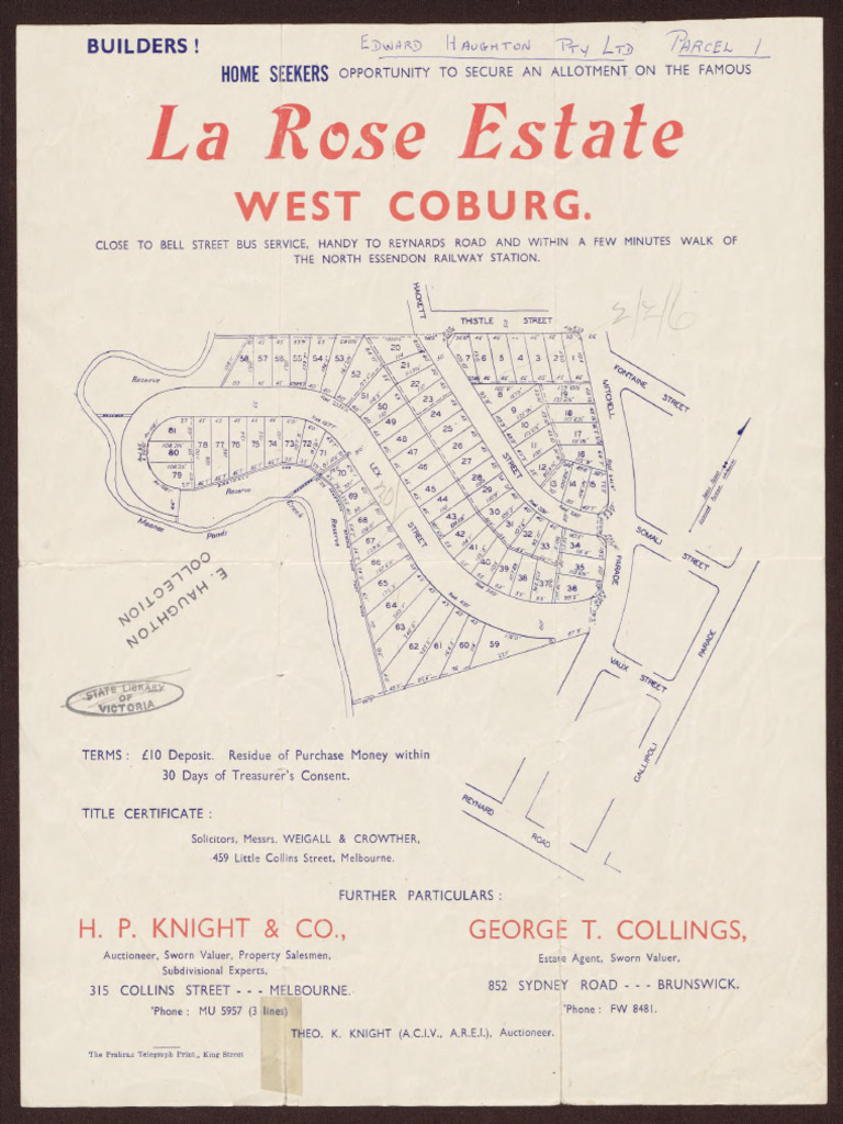 Rose Estate: West Coburg. AW | PDF | Private Law | Property