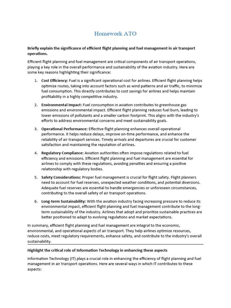 Homework ATO | PDF | Air Traffic Control | Predictive Analytics