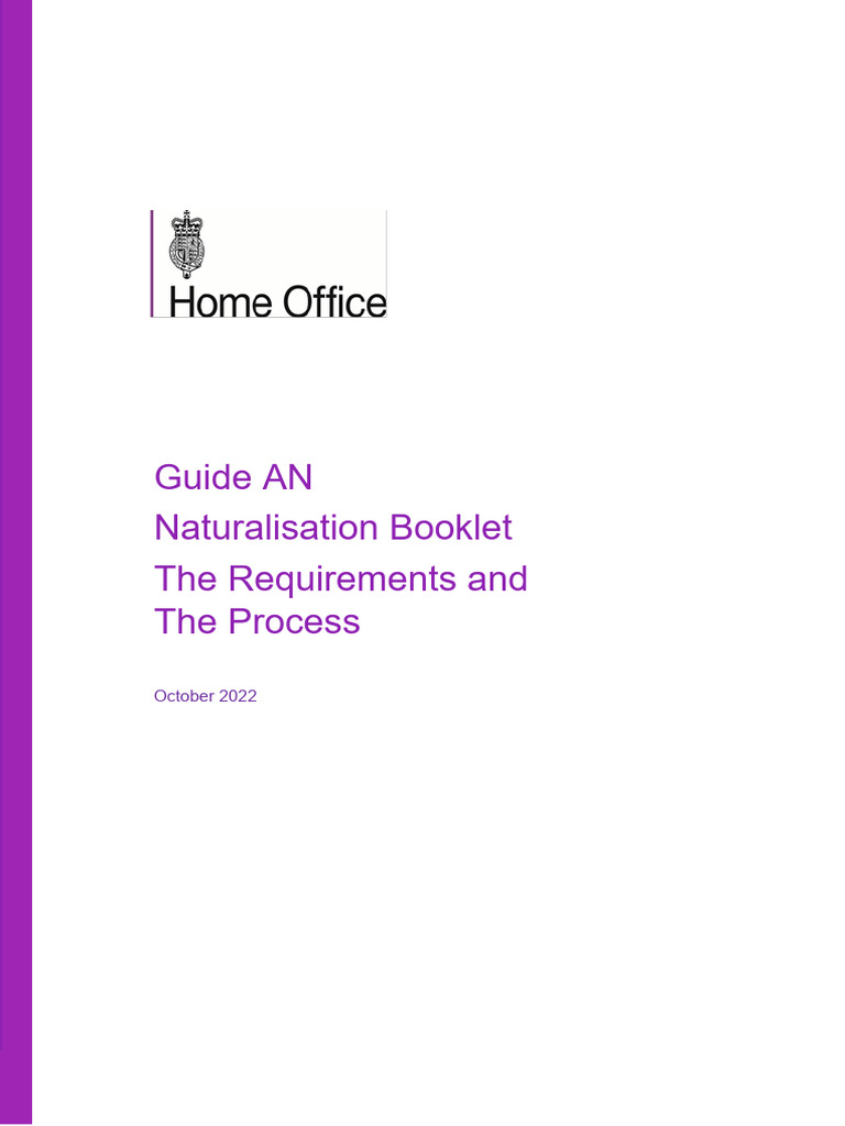Guide An Naturalisation Booklet The Requirements and The Process | PDF ...