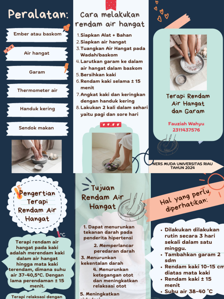 Fauziah Wahyu - Leaflet Terapi Rendam Air Hangat | PDF