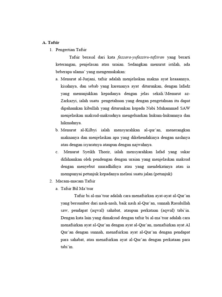 Tafsir, Takwil Dan Terjemahan | PDF | Klasik
