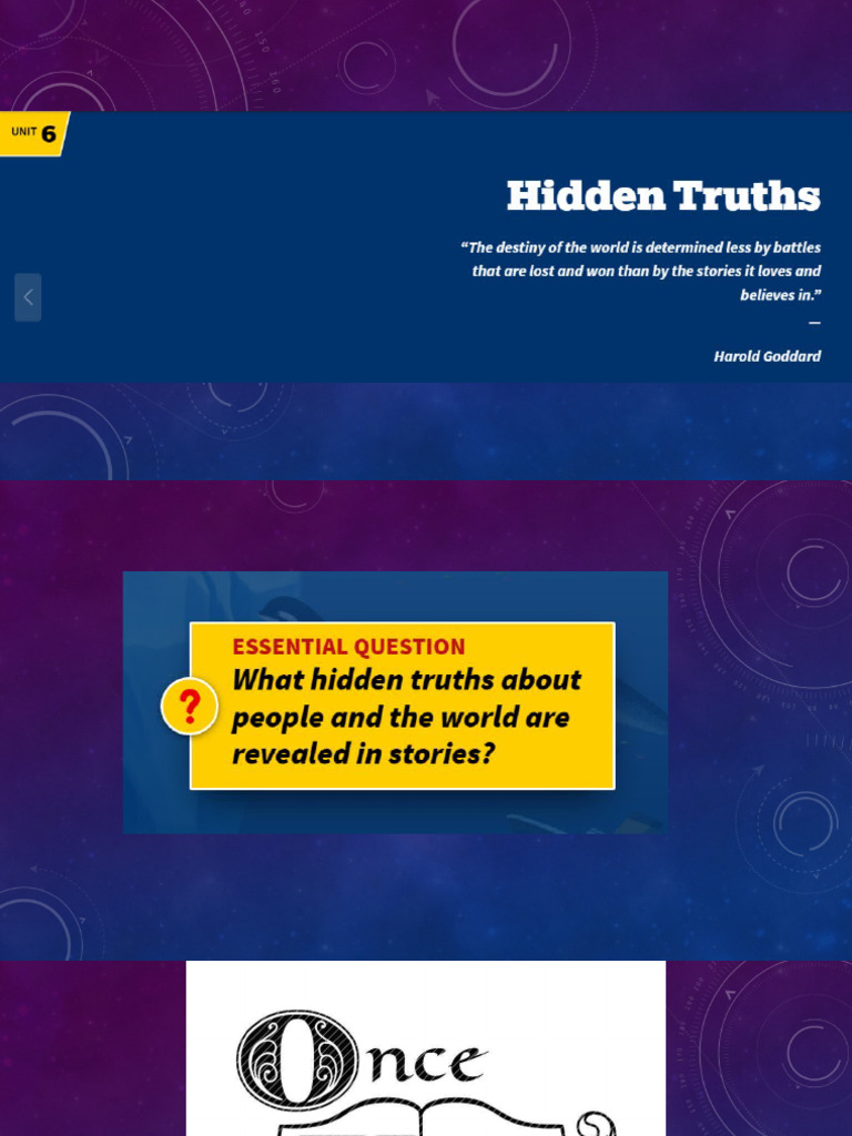 Unit 6 Hidden Truths | PDF