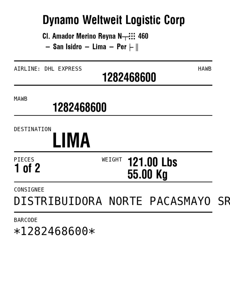 Label Report Sha002567 | PDF