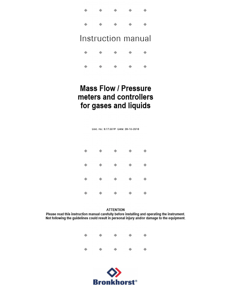 Manual Mass Flow Pressure Meters and Controllers For Gases and Liquids ...