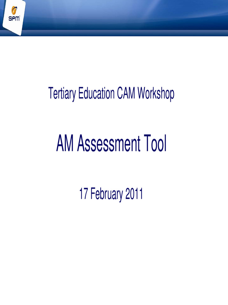 Cam Am Assessment Tool | PDF | Forecasting | Asset Management