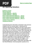 Chess Openings Cheat Sheet | PDF