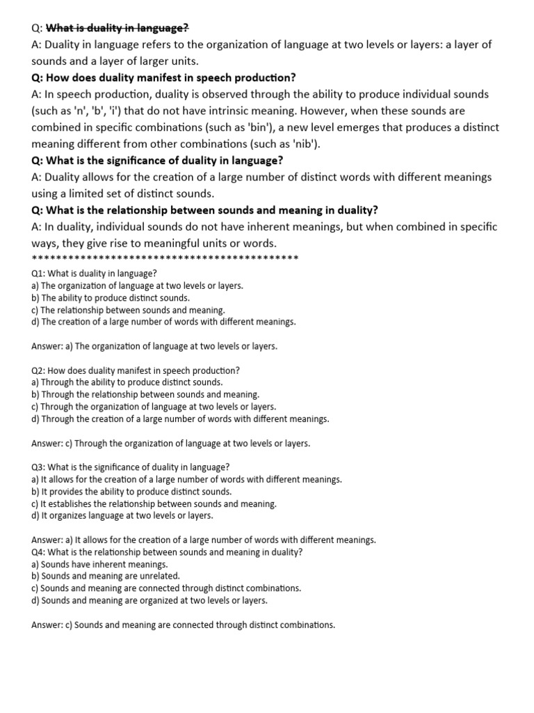 DUALITY | PDF | Language Arts & Discipline