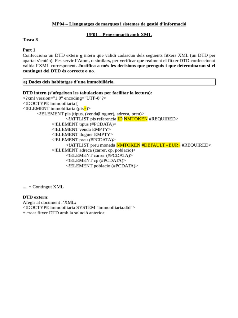 Tasca 4 Solució | PDF