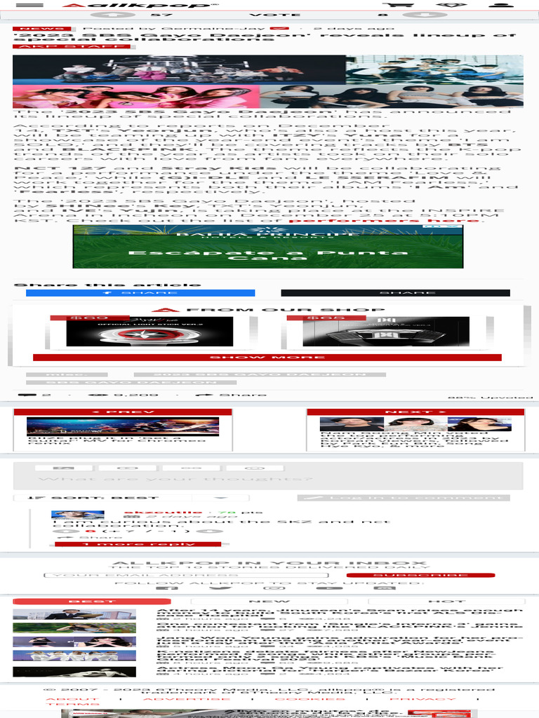 '2023 SBS Gayo Daejeon' Reveals Lineup of Special Collaborations Allkpop | PDF