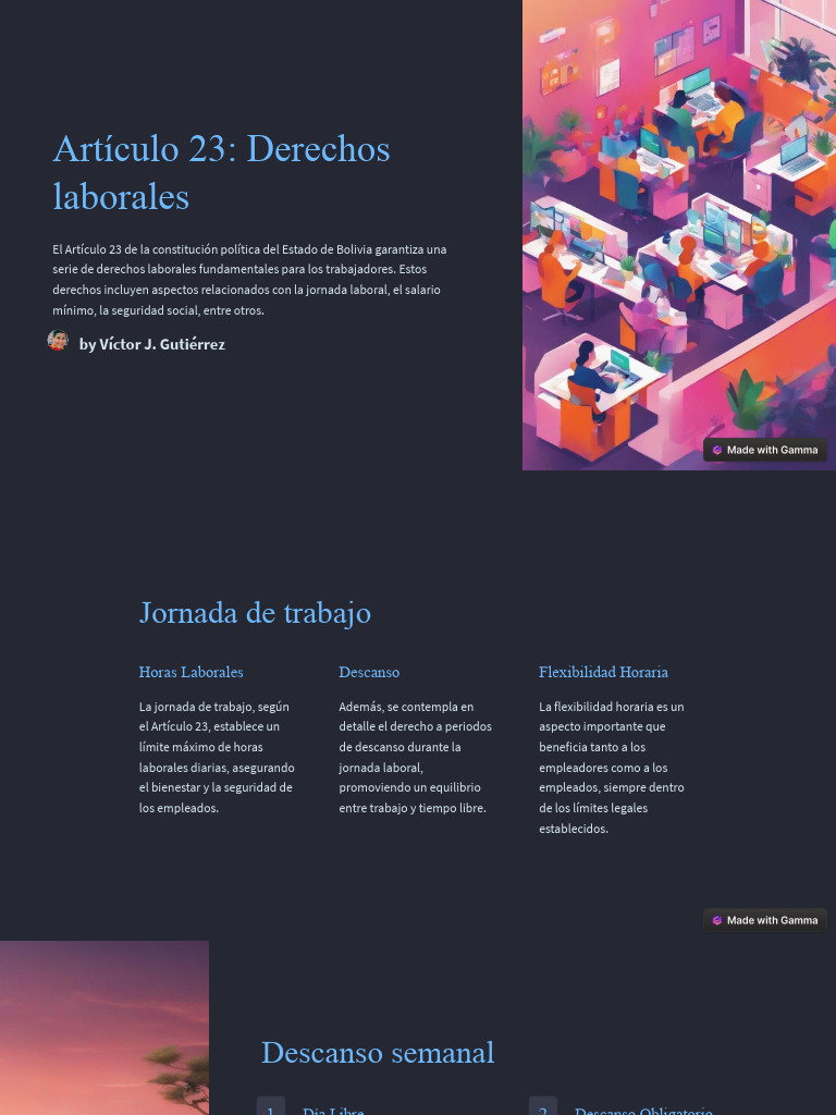 Artículo 23 Constitución Política de El Estado Plurinacional de Bolivia ...