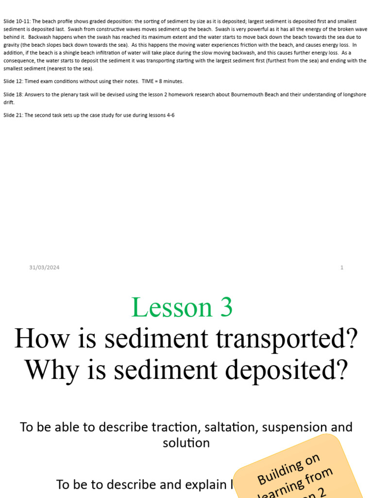 L3 Coastal Sediment Transport | PDF | Beach | Earth Sciences
