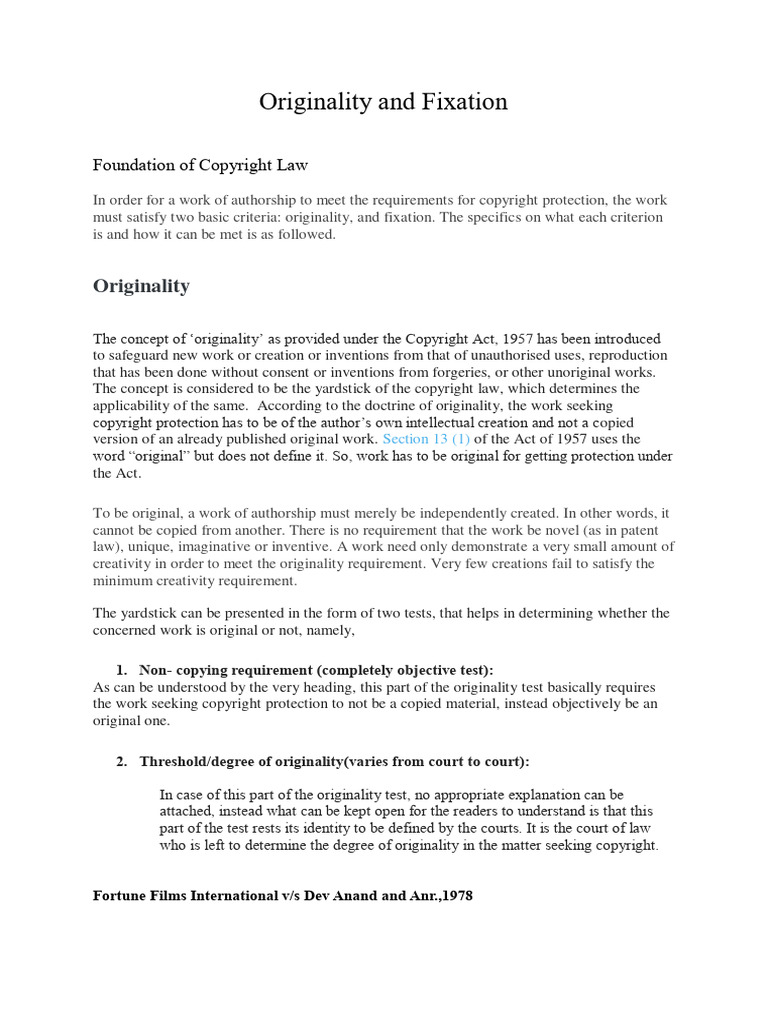 Session 03 Foundation Of Copyright Law Download Free Pdf