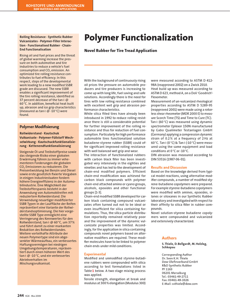 Classic Formulation | PDF | Tire | Polymers