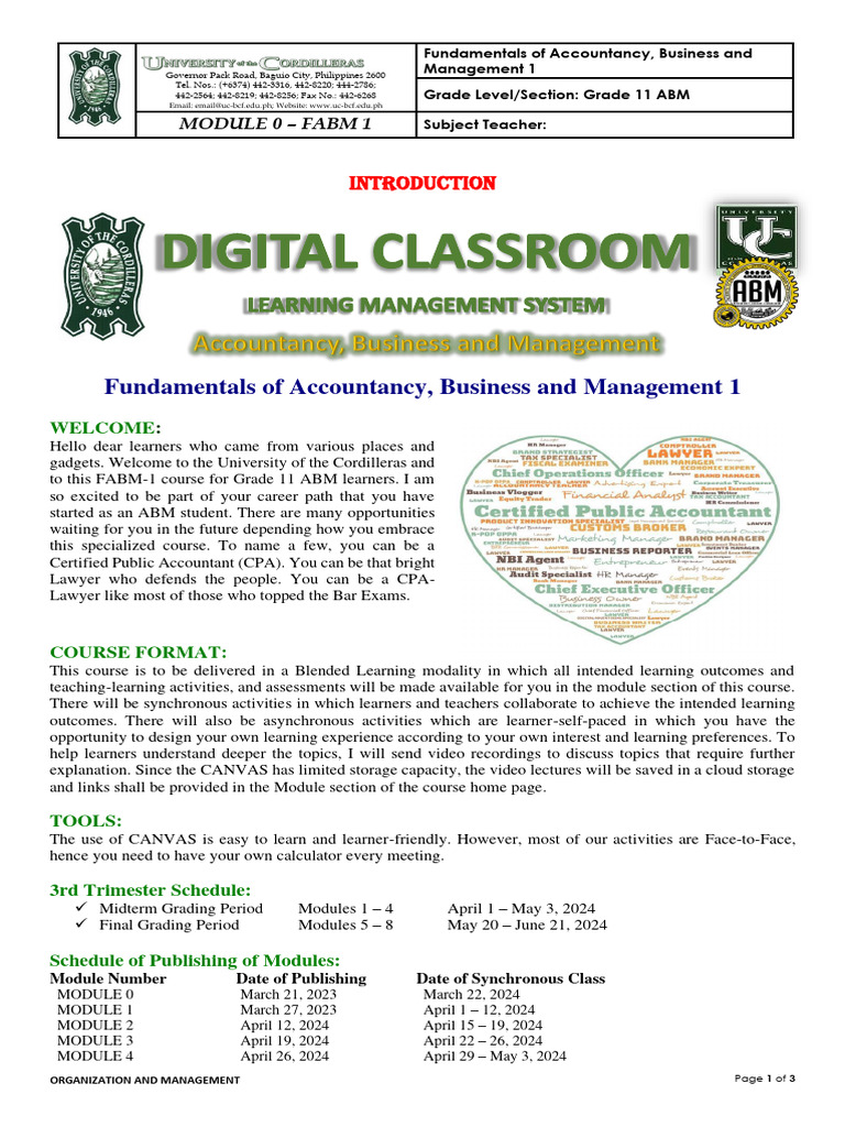FABM 1 Module 0 Introduction | PDF | Debits And Credits | Economies