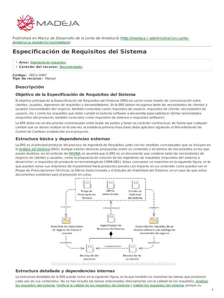 Especificacion de Requisitos Del Sistema | PDF | Caso de uso | Software