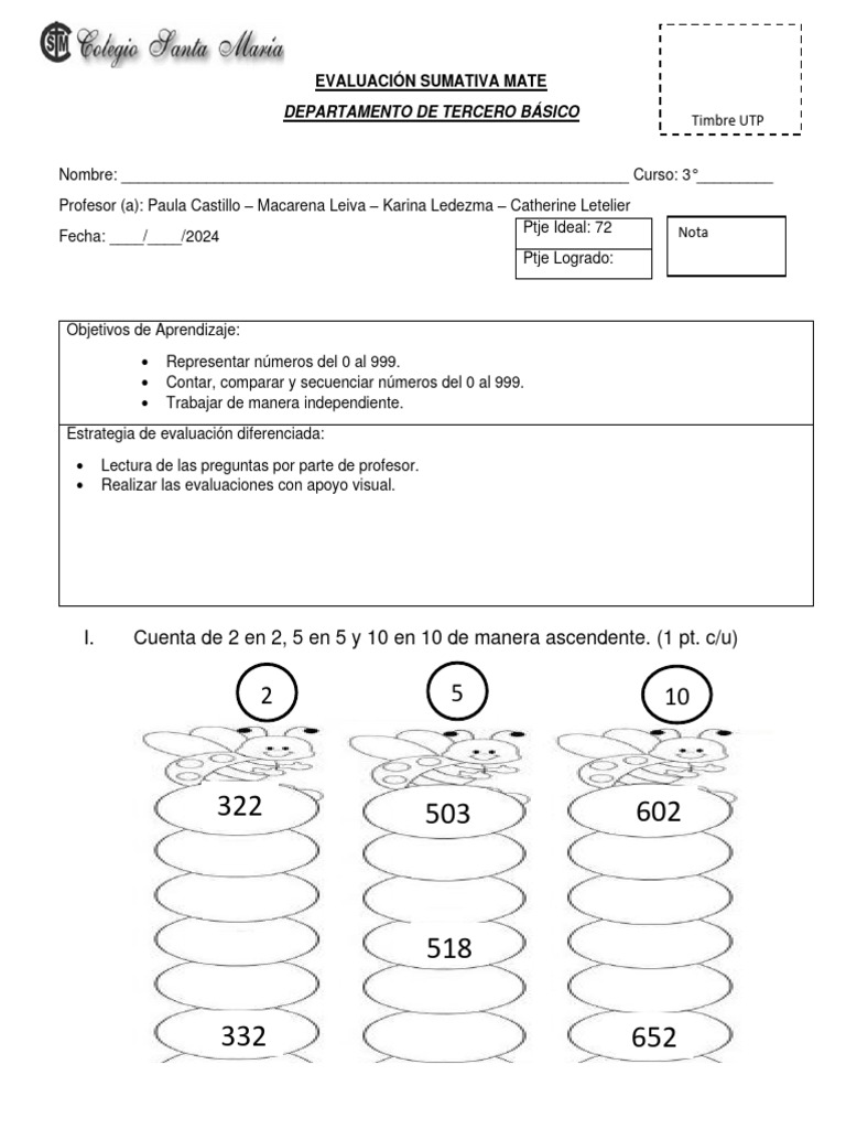 Ev. Sumativa Mate Buena | PDF