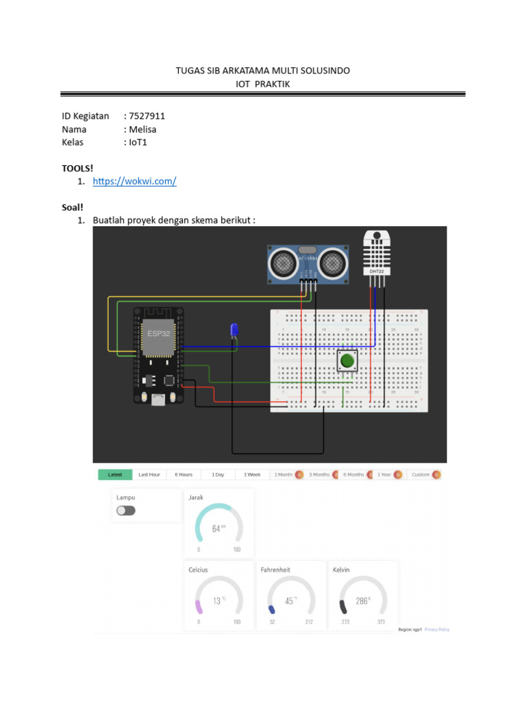 Proyek IoT dengan ESP32 dan Blynk | PDF | Teknologi & Rekayasa