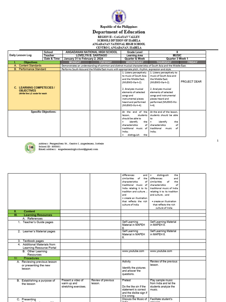 Music Week 1 | PDF | Learning | Cognition