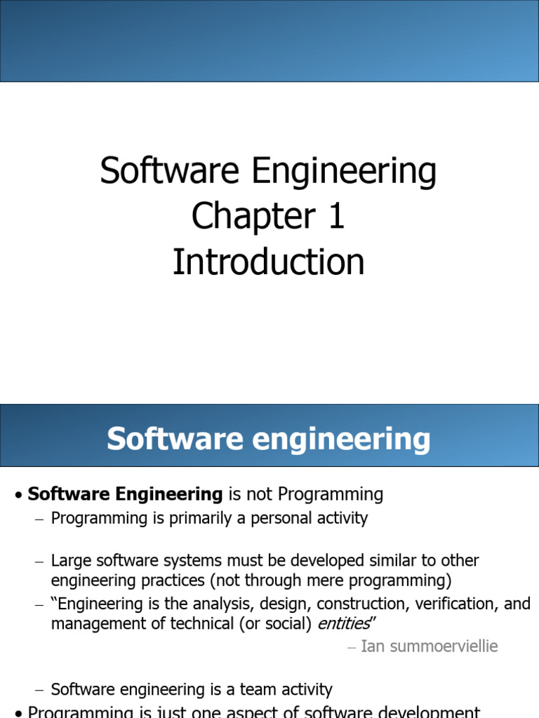 Ch1 Introduction | PDF | Unified Modeling Language | Software Development Process
