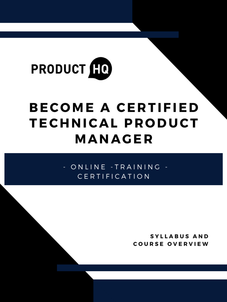 Technical Product Manager Syllabus | PDF | Analytics | Software