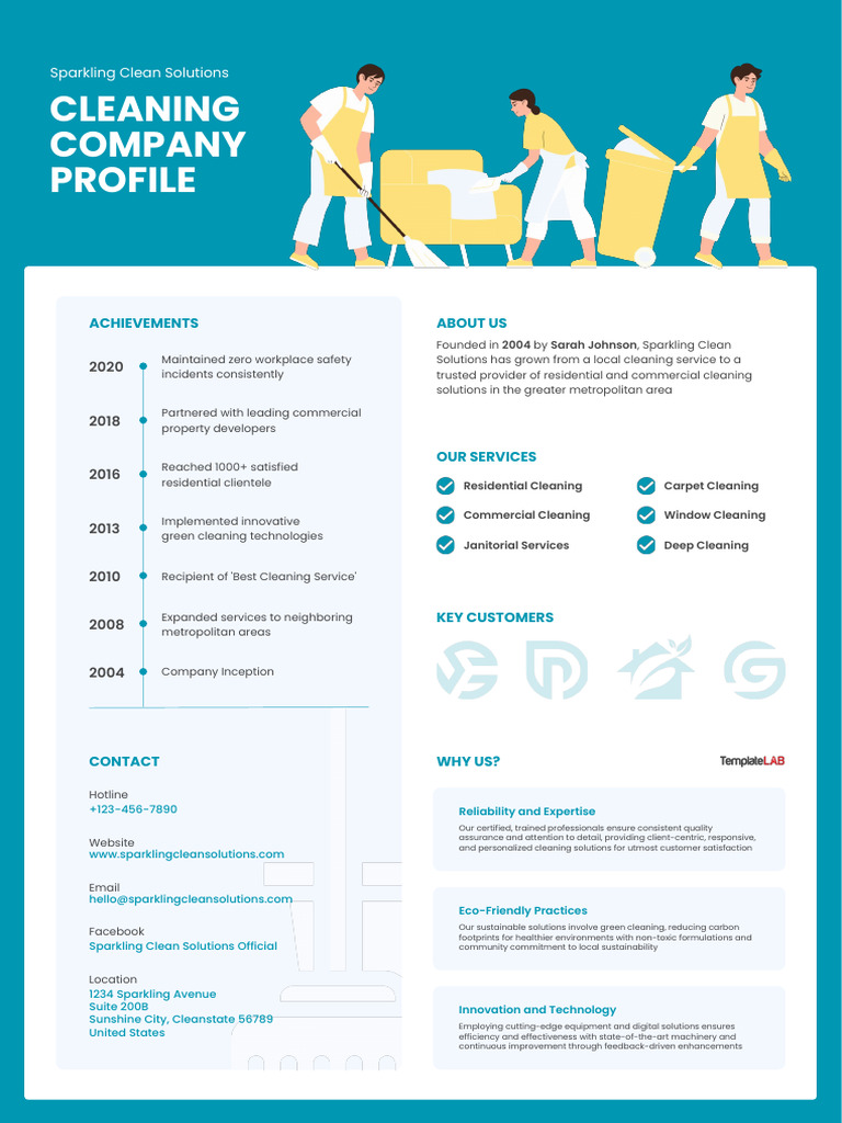 Cleaning Company Profile | PDF | Economies | Business