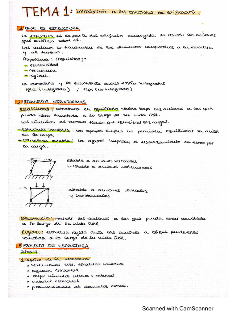 Resumen T1 Estructuras | PDF