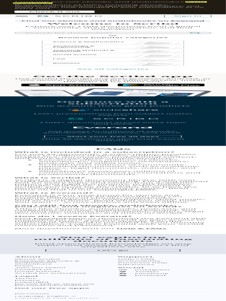 Scribd Explore 170M+ Documents From A Global Community | PDF | Scribd | Software