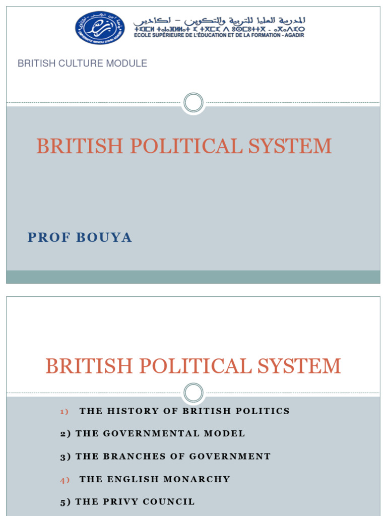 Overview of the British Political System | PDF | House Of Lords ...
