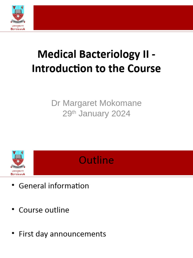 Medical Bacteriology II Overview | PDF | Infection | Laboratories