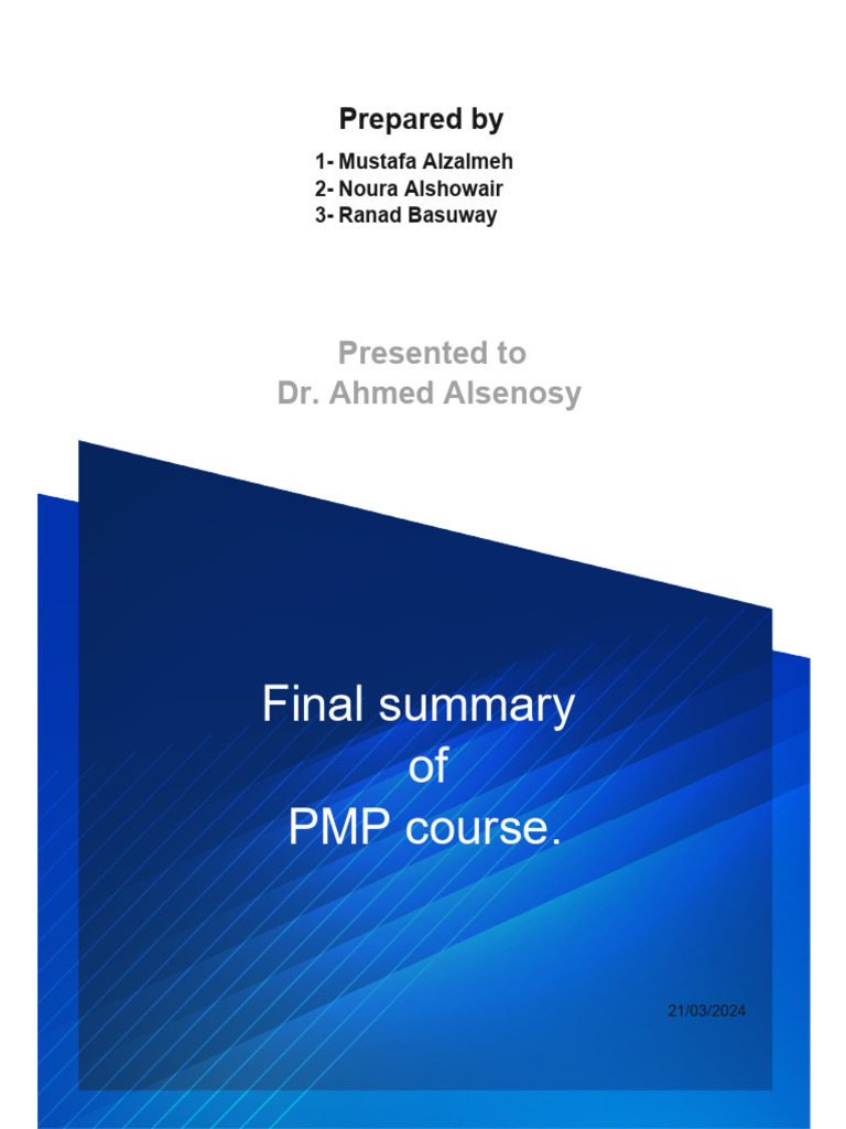PMP 3 | PDF | Agile Software Development | Risk