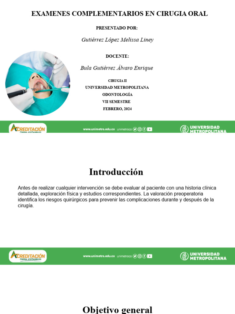 Examenes Complementarios | PDF | Sangre | Cirugía