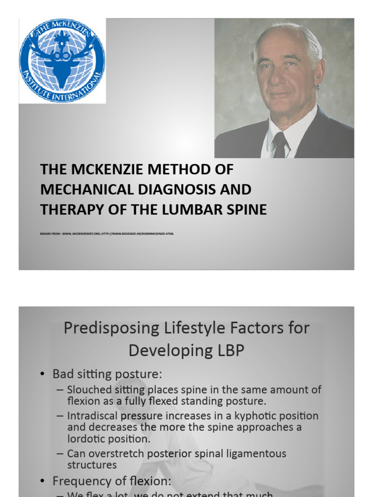 McKenzie Lumbar | PDF | Vertebral Column | Vertebra