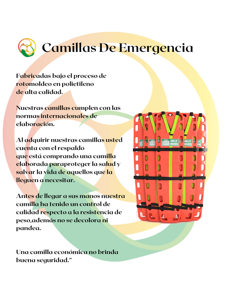 Ficha Tecnica Camillas de Emergencia. | PDF