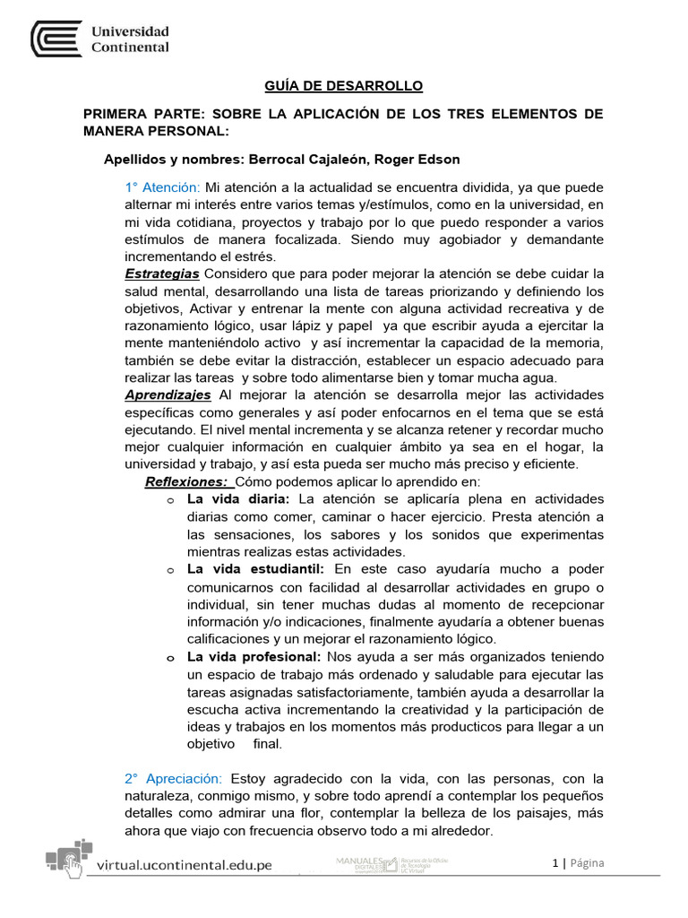 PA01 Guía de Desarrollo - Versión Actualizada - 2023 - 10 | PDF ...