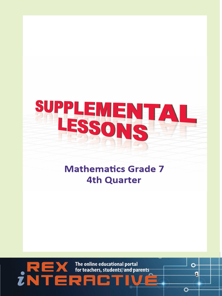 Mathematics Grade 7 4th Quarter | PDF | Statistics | Statistical Dispersion