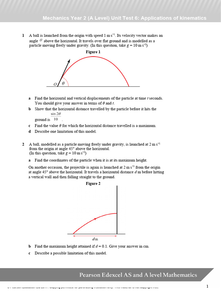 Applications of Kinematics | PDF | Kinematics | Projectiles