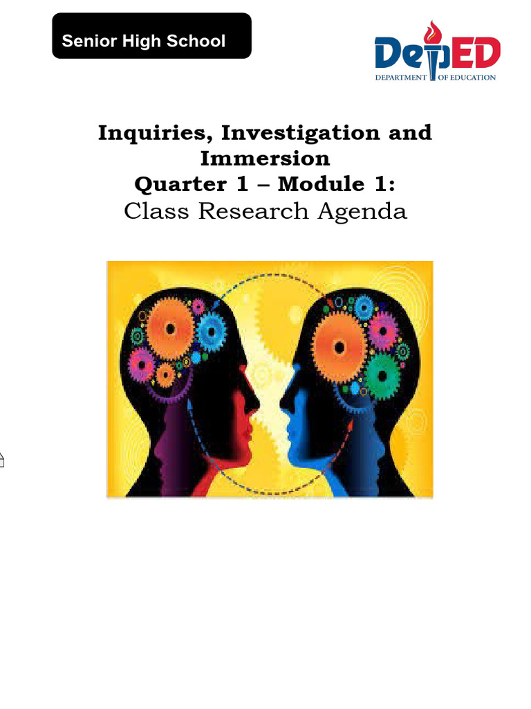 Q1 Module 1 Class Agenda | PDF | Survey Methodology | Quantitative Research