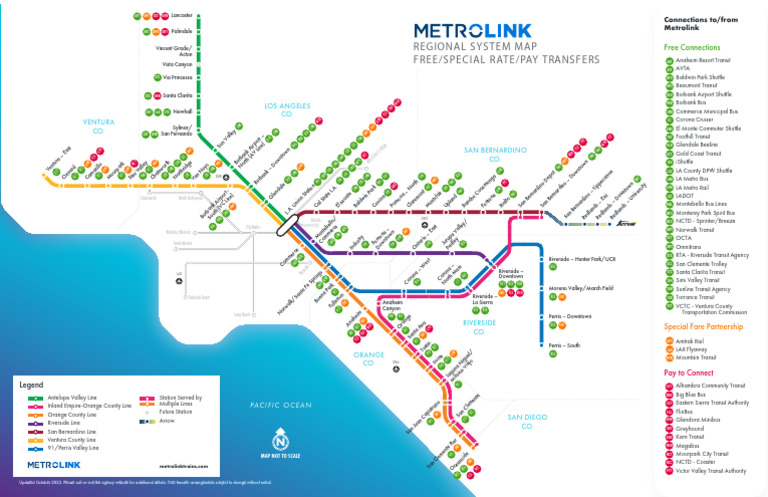 Southern California Transit Map | PDF | Public Transport | Bus Transport